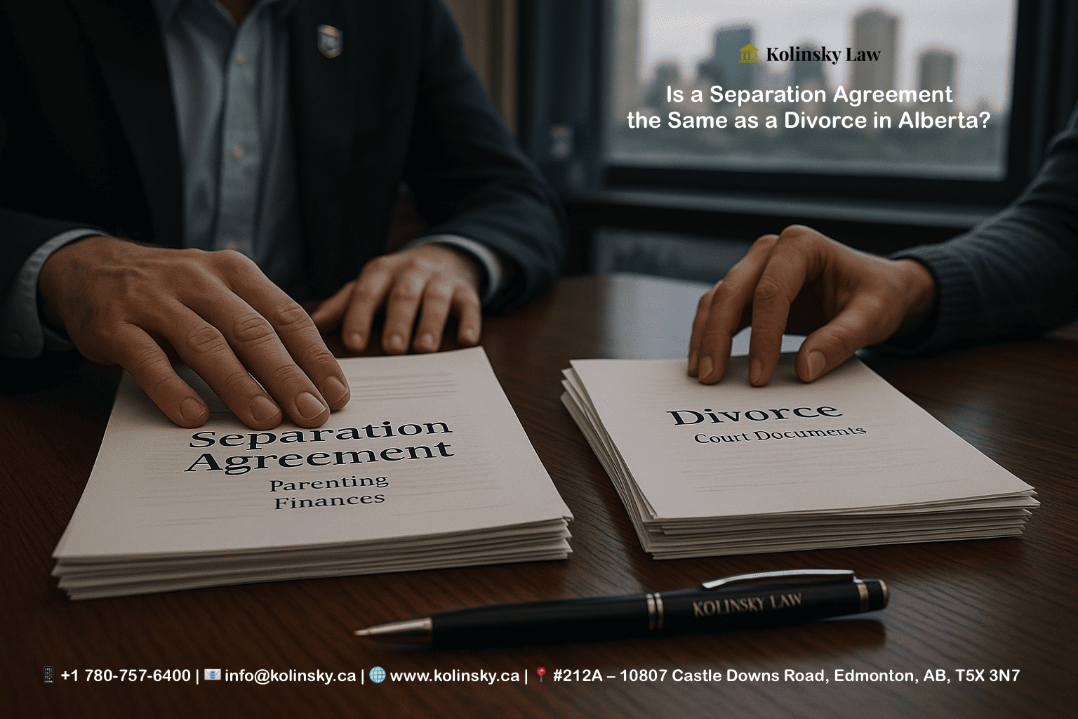 Is a Separation Agreement the Same as a Divorce in Alberta?